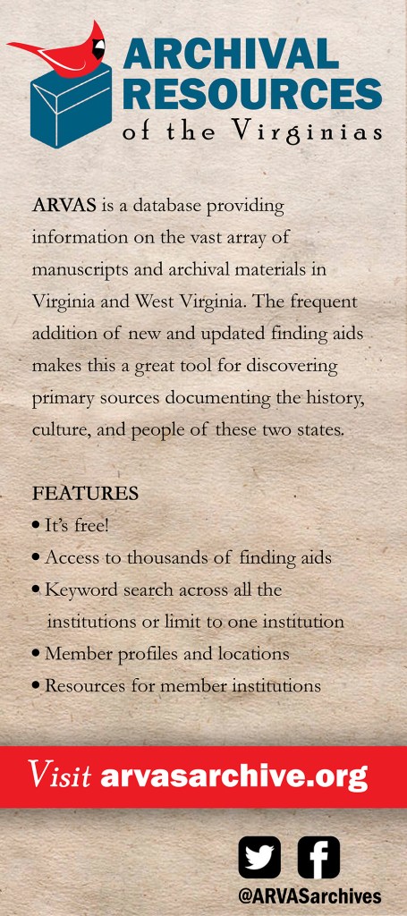 Resources for Members – Archival Resources of the Virginias